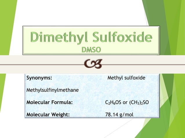 DMSO: Dimethyl Sulfoxide (toxic chemical); Structure, physical ...