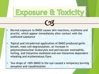 DMSO: Dimethyl Sulfoxide (toxic chemical); Structure, physical ...