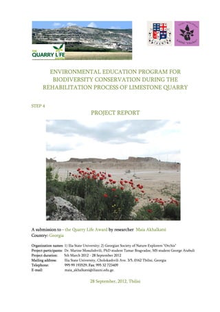 Environmental Education Program for Biodiversity Conservation during ...