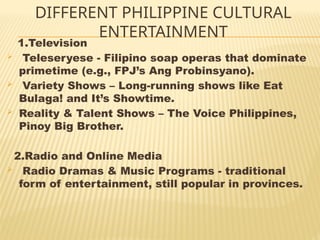 FORMS OF PHILIPPINE CULTURE: PHILIPPINE DANCE, MUSIC, CINEMA ...