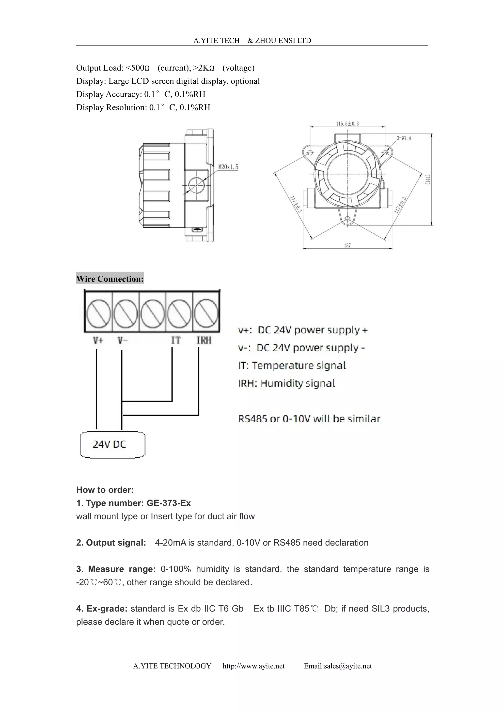 ATEX Humidity Temperature Transmitter | PDF