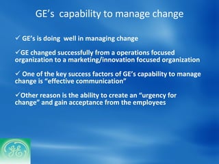 Ge Evo V11 | PPT | Business Administration | Business