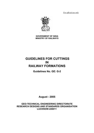 Geo Technical RDSO GE G2 | PDF