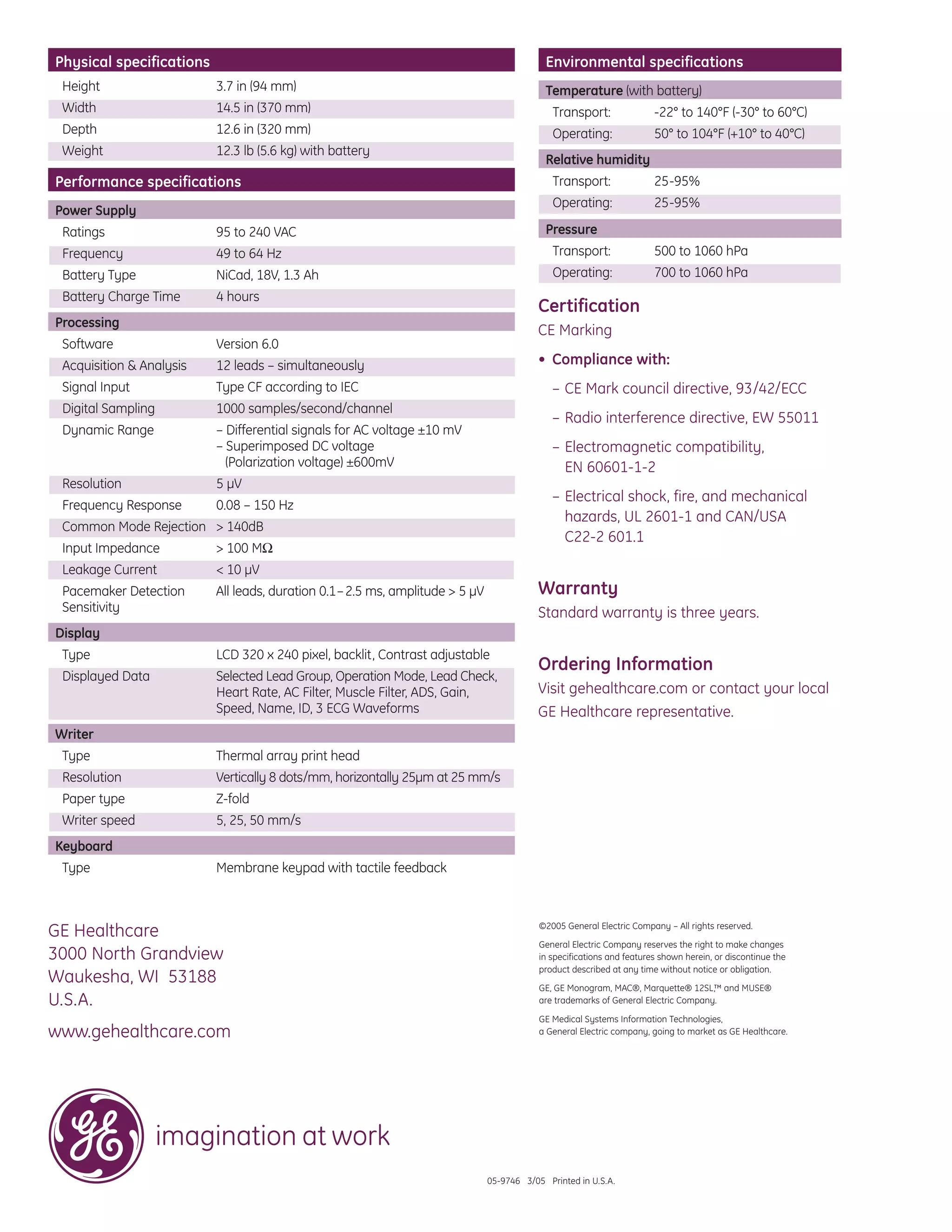 Ge mac1200 ekg machines | PDF