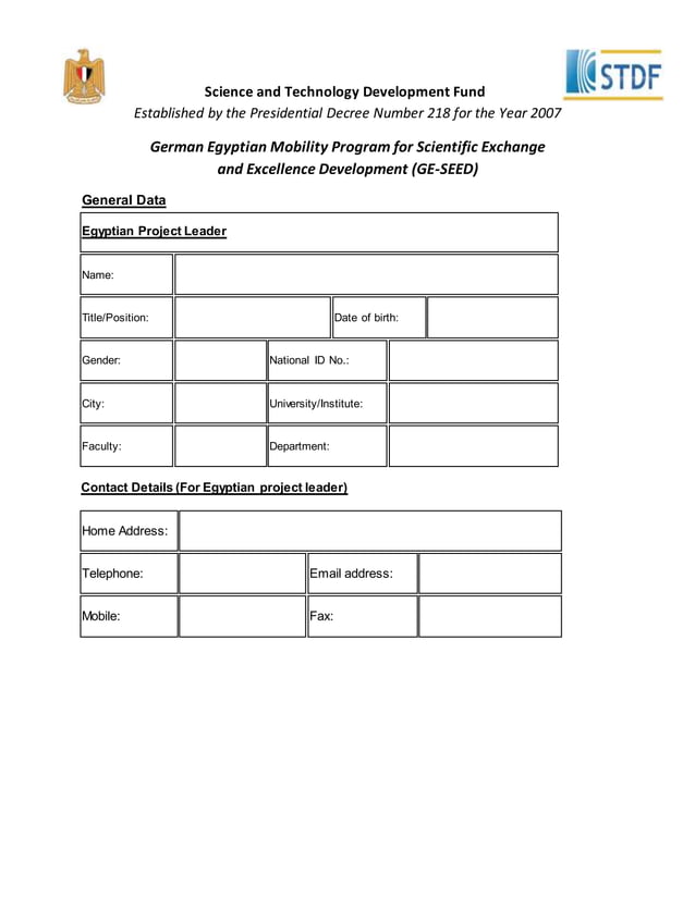 Ge seed application-form | PDF