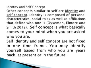 GE-US Lesson 3 Self and Various perspective | PPTX