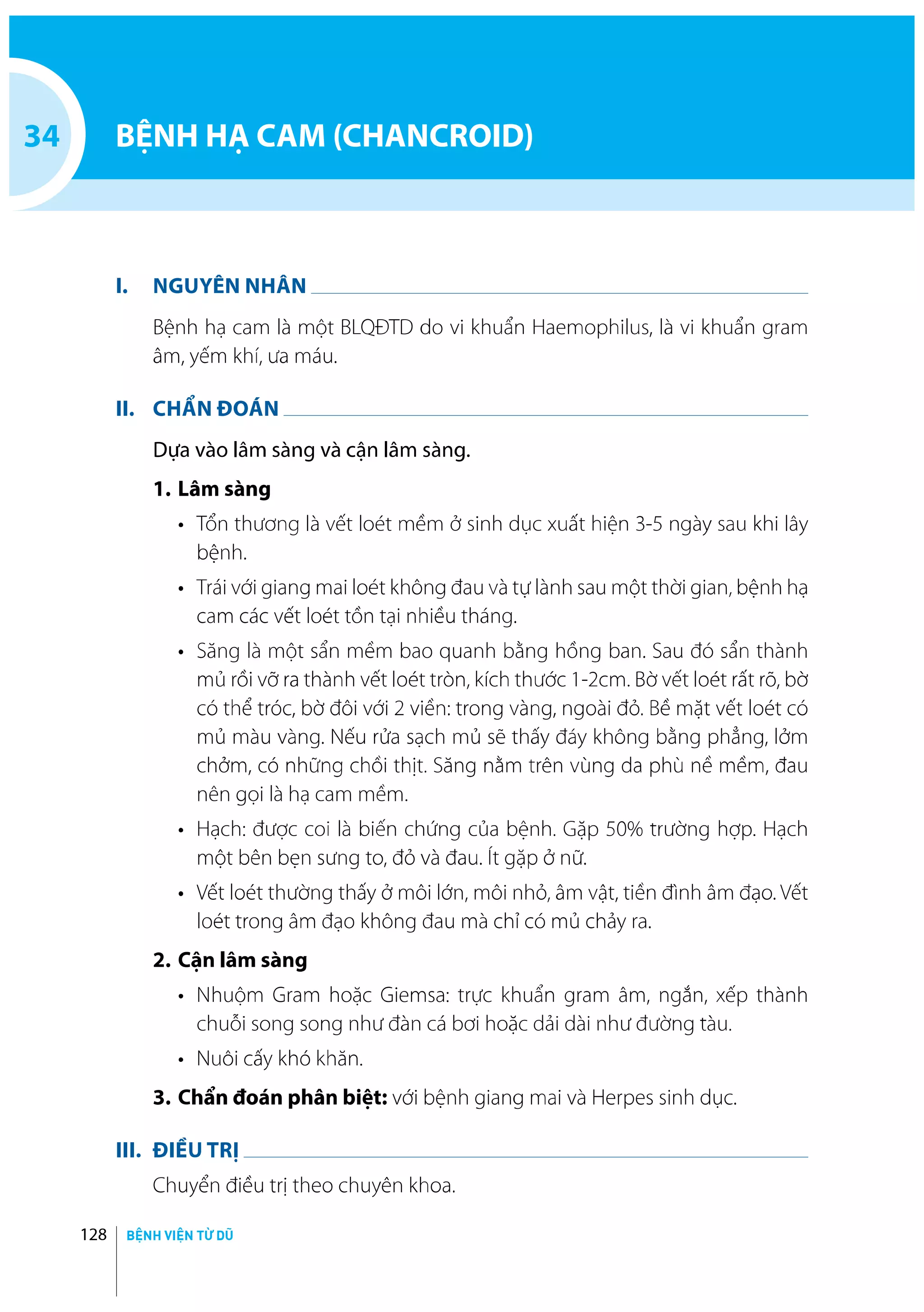 Bệnh hạ cam mềm (chancroid) | PDF