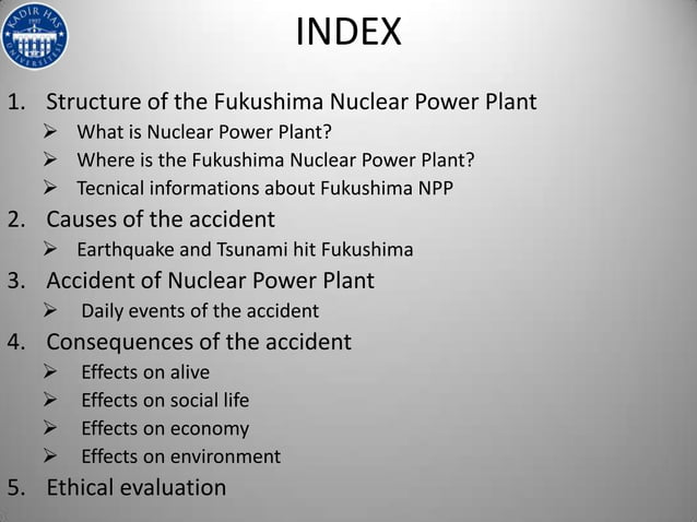 Fukushima Nuclear Disaster | PPTX