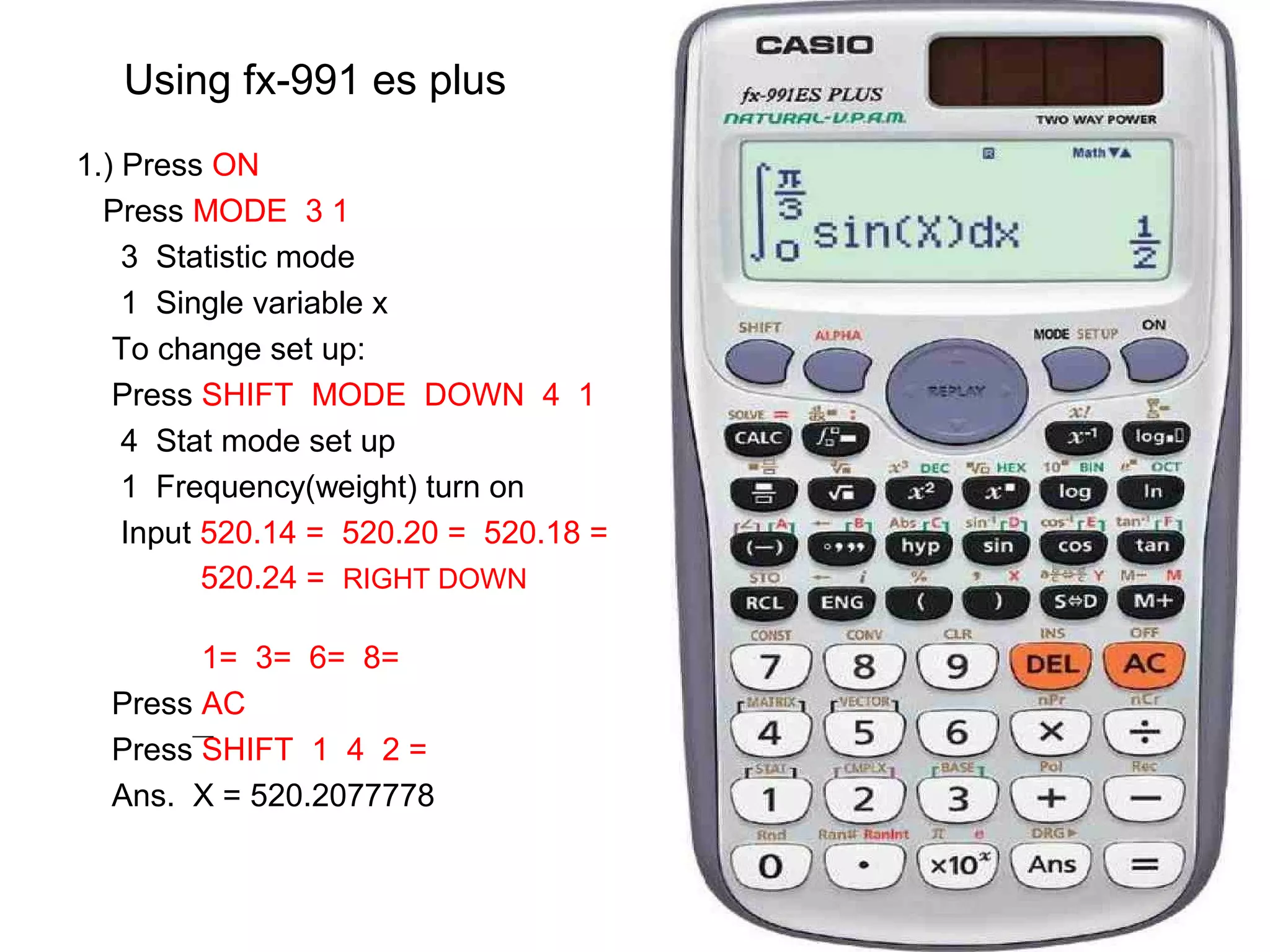 GEODETIC Least Square with fx 991-es plus | PPT