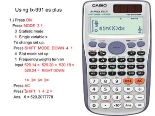 GEODETIC Least Square with fx 991-es plus | PPT