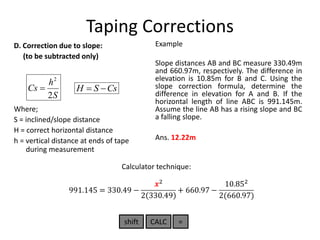 Ge 105 lecture 2 (TAPING CORRECTION) by: Broddett B. Abatayo | PDF