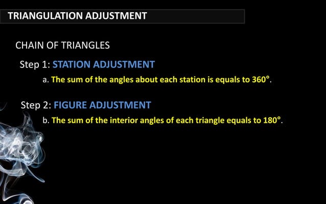 Ge 105 lecture 4 (TRIANGULATION ADJUSTMENT) by: Broddett B. Abatayo | PDF | Science