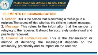 GE 107 week 1 PPT. Types , Process and Definition of Communication | PPTX