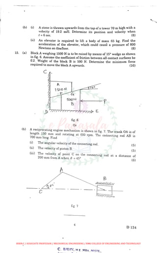 Ge 1151 engineering mechanics anna university november december 2005 ...