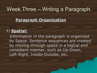 Ge117 week three topic sentences to org strat | PPT