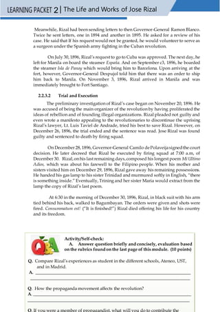 Life and work of Rizal | DOCX