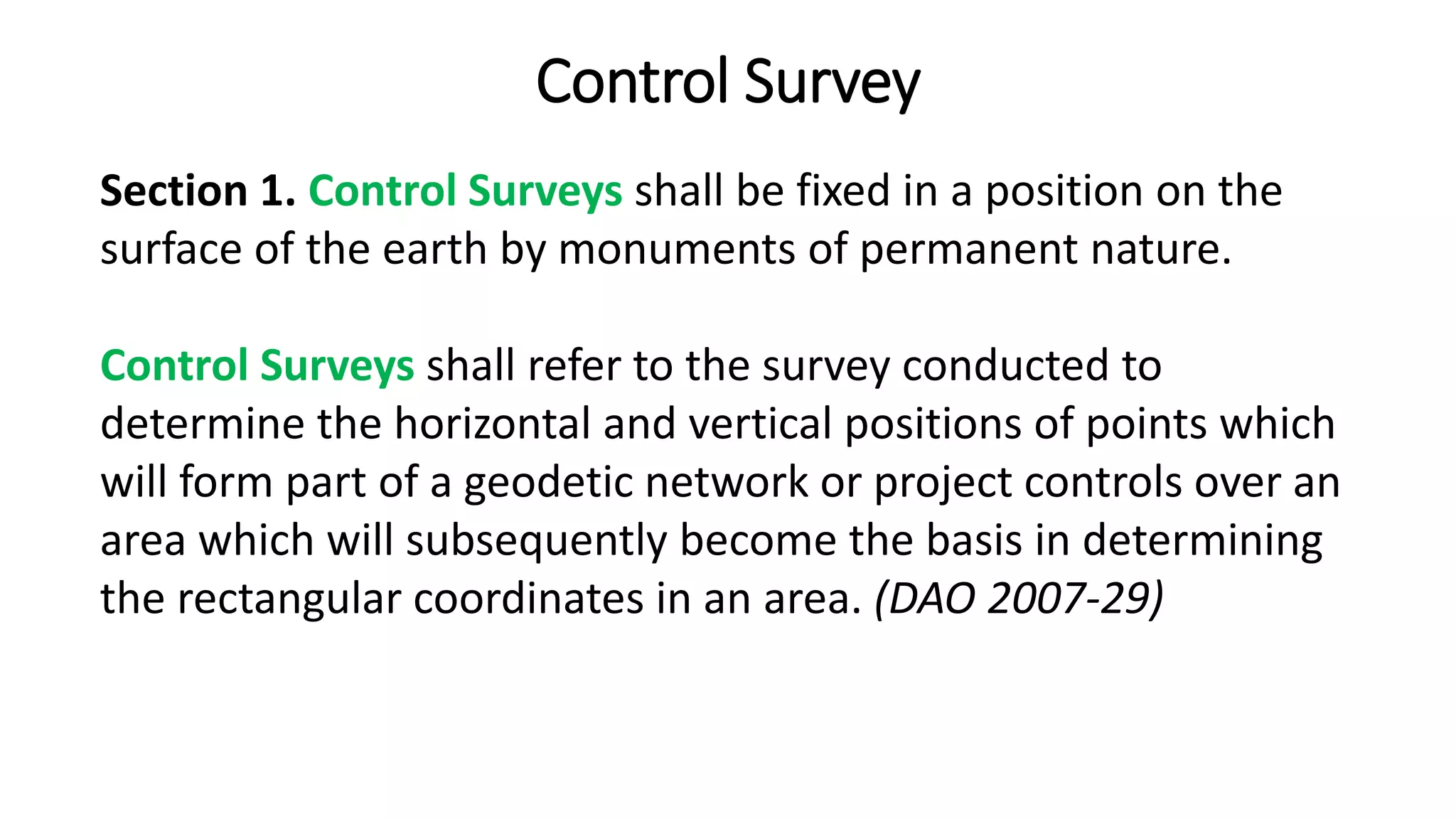 Ge 122 lecture 1 (GEODETIC CONTROL SURVEY) by: Broddett Bello abatayo | PDF