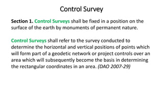 Ge 122 lecture 1 (GEODETIC CONTROL SURVEY) by: Broddett Bello abatayo | PDF
