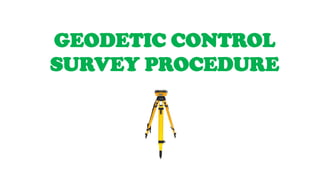 Ge 122 lecture 1 (GEODETIC CONTROL SURVEY) by: Broddett Bello abatayo | PDF