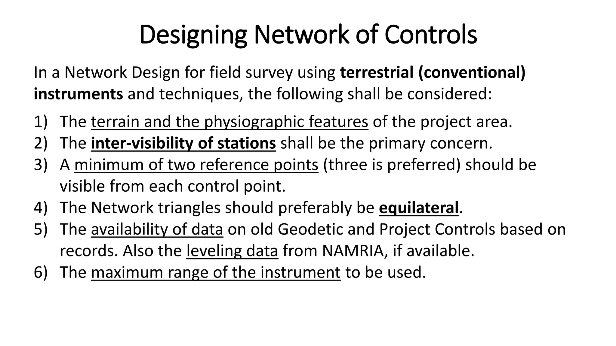 Ge 122 lecture 2 (PROJECT CONTROL SURVEY) by: Broddett Bello Abatayo | PDF