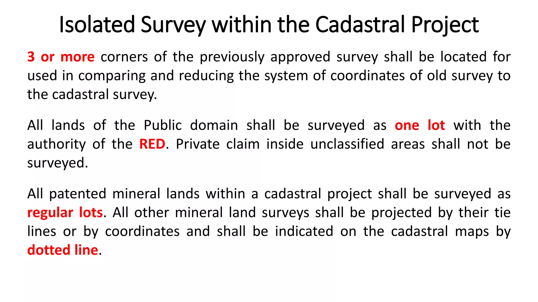 Ge 122 lecture 3 (CADASTRAL AND PUBLIC LAND SUBDIVISION SURVEY) by ...