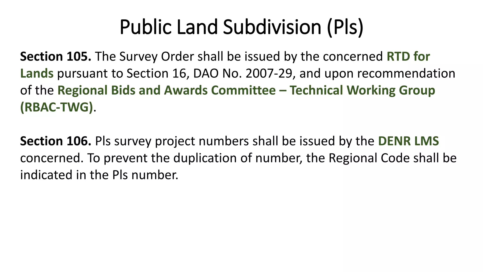 Ge 122 lecture 3 (CADASTRAL AND PUBLIC LAND SUBDIVISION SURVEY) by ...