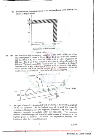Ge 131 engineering mechanics anna university january 2003 - solved ...
