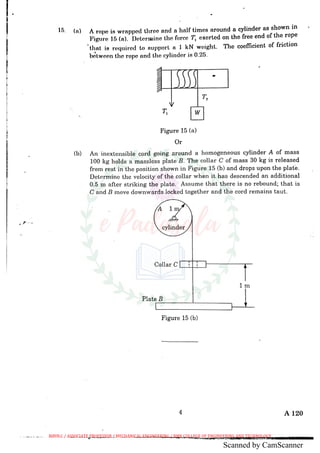 Ge 131 engineering mechanics anna university january 2003 - solved ...