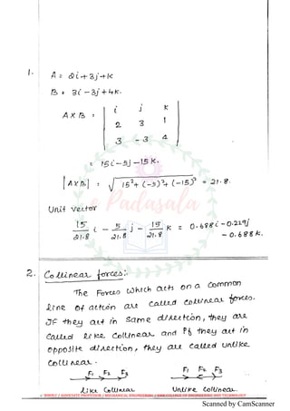 Ge 131 engineering mechanics anna university january 2003 - solved ...