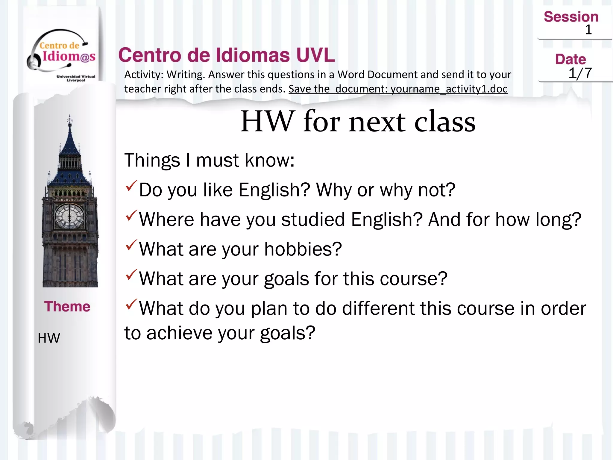 GE13 G1 class 1 Jan 8 | PPT