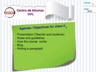 GE20 G1 class 1 Sep 23rd | PPT