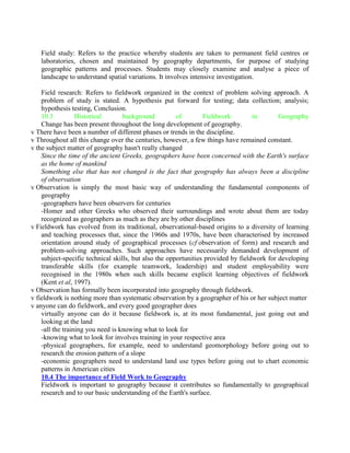 Ge 249 research methods in geography | DOCX