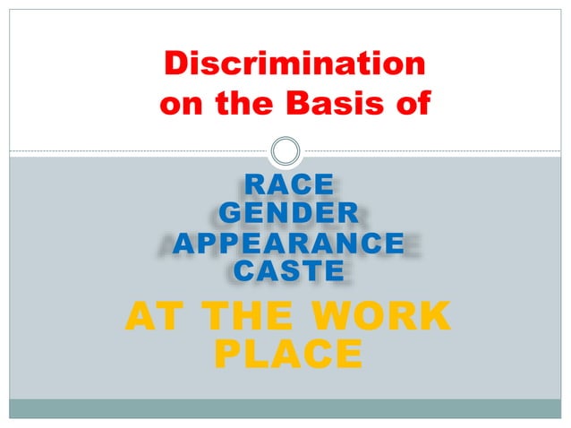 GE 2 Gender and Development topic on Gender Discrimination | PPT