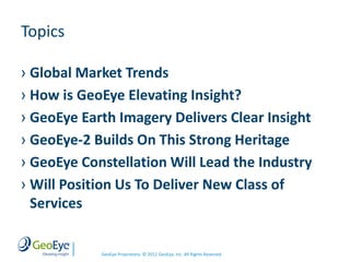 GeoEye-2 Webinar | PDF