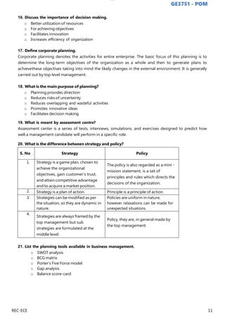 GE3751-POM Question Bank.PDF All Five Units | PDF