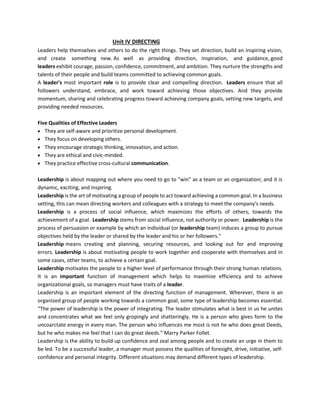 *GE3751-POM Notes.pdf for all Five Units* | PDF