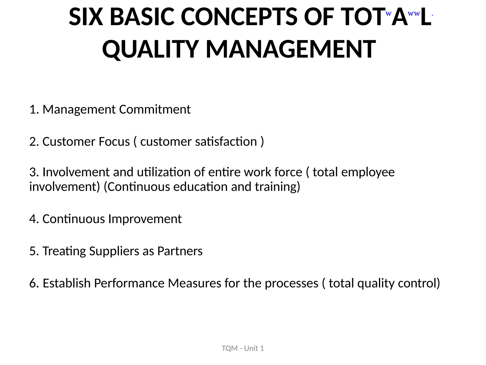 GE3752 Total Quality Management UNIT 1 Notes.pptx