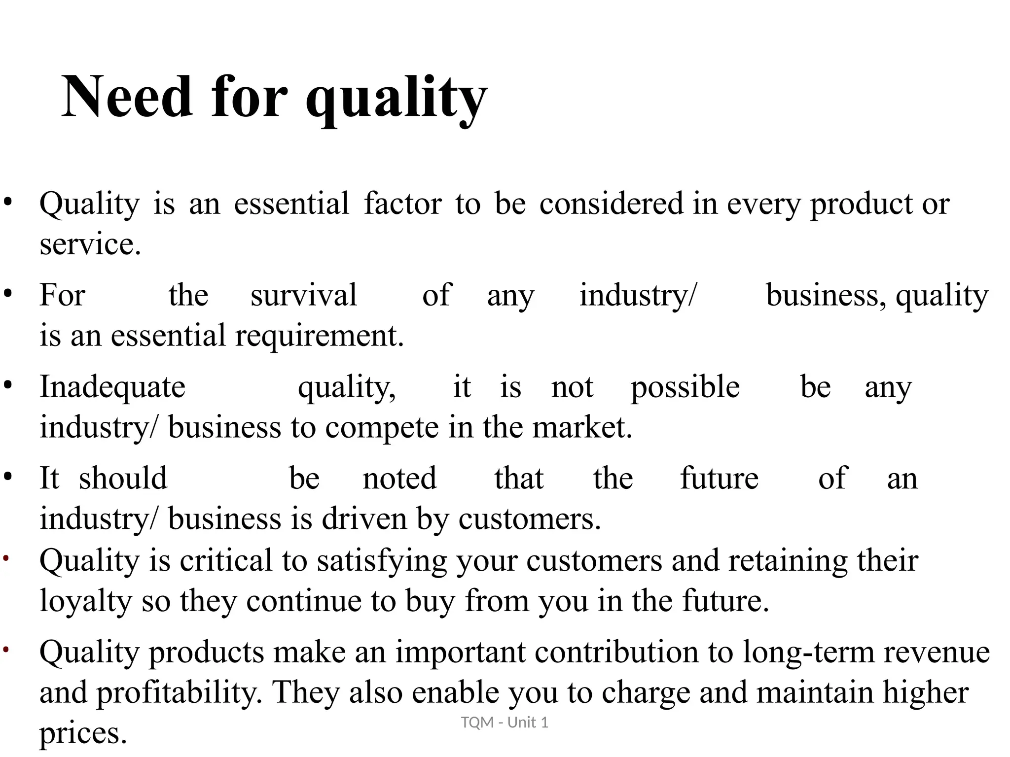 GE3752 Total Quality Management UNIT 1 Notes.pptx