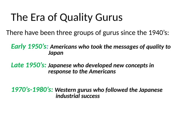 GE3752 Total Quality Management UNIT 1 Notes.pptx | Business | Business ...