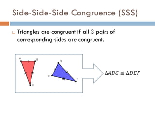 GE 4.3 proving triangles congruent 12-2 | PPT