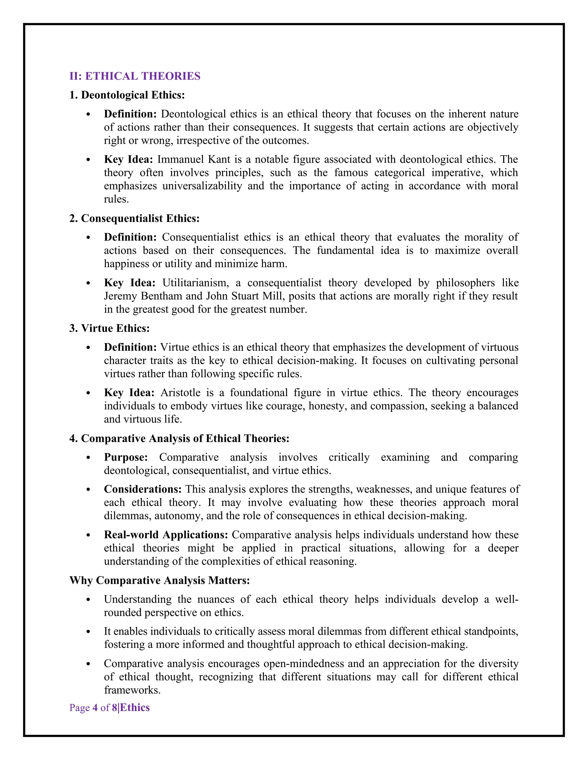 ethics decision making and awareness worksheet | DOCX