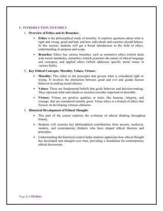 ethics decision making and awareness worksheet | DOCX