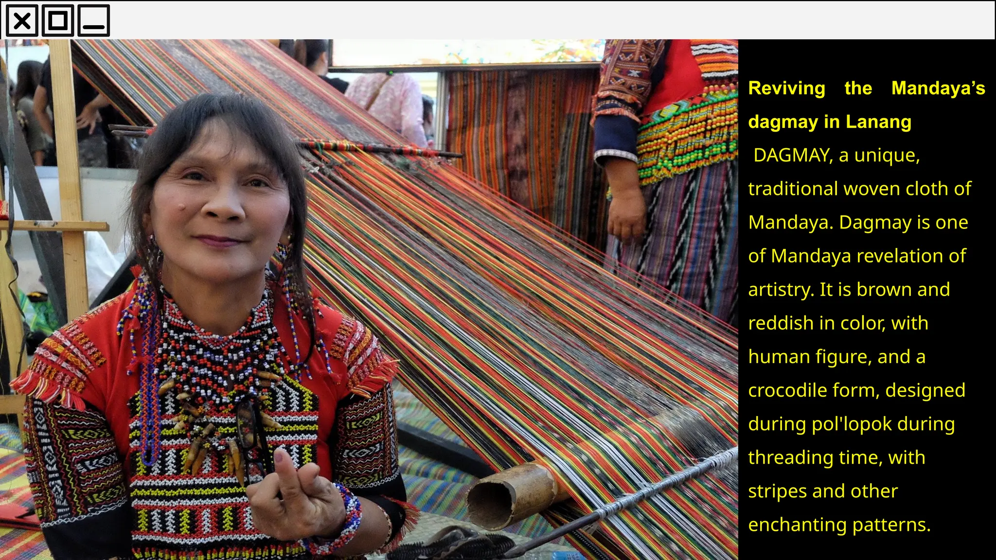 Textile Art in The Philippines- Art and history | PPTX