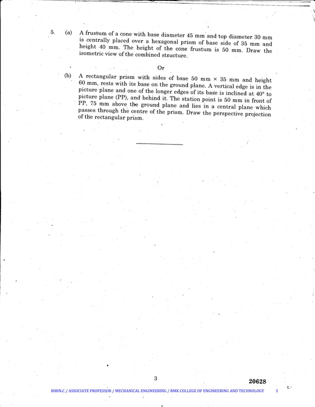 Ge6152 ENGINEERING GRAPHICS | PDF