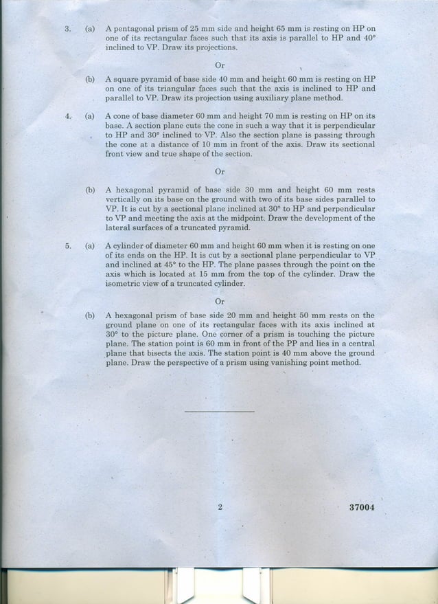 Ge6152 engineering graphics jan 2014 an | PDF | 3-D Graphics | Computer ...