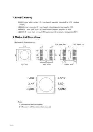 Ge8808 led datasheet | PDF