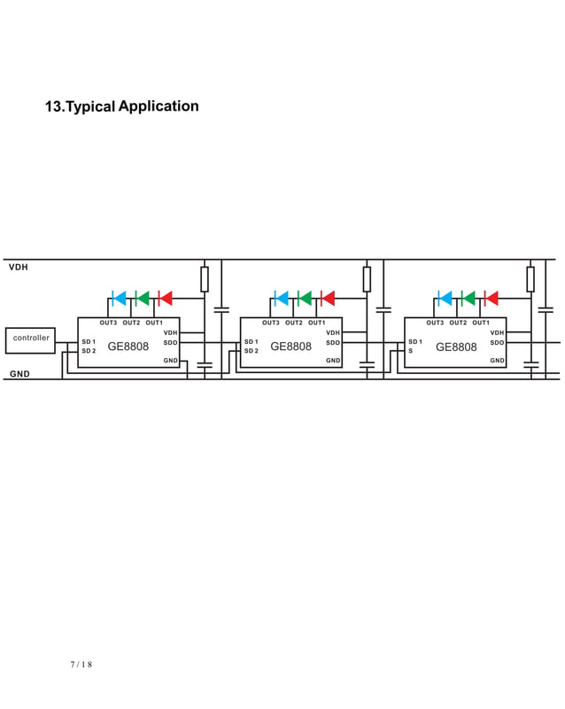 Ge8808 led datasheet | PDF