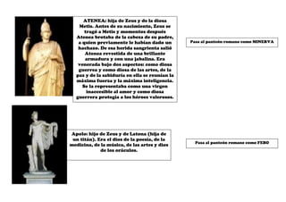 Mitología griega resumen Lengua y Literatura | PPT