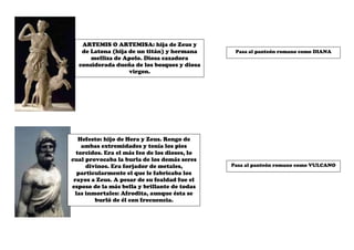 Mitología griega resumen Lengua y Literatura | PDF