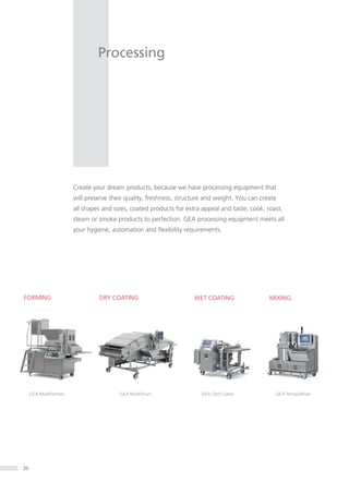 GEA Food Solutions Product and application guide | PDF